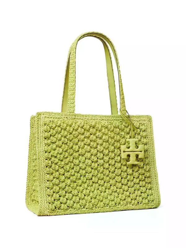 Tory Burch Small Ella Hand-crocheted Popcorn Tote - Green