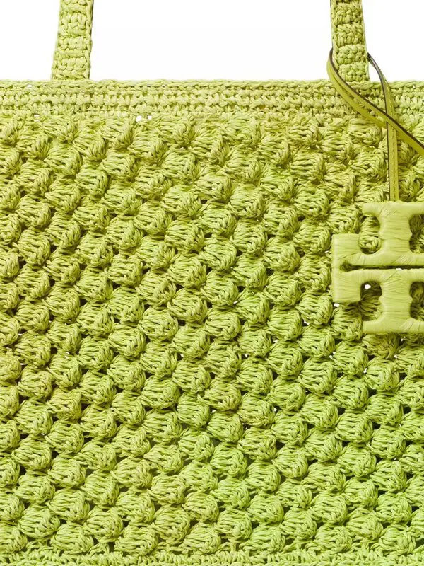 Tory Burch Small Ella Hand-crocheted Popcorn Tote - Green