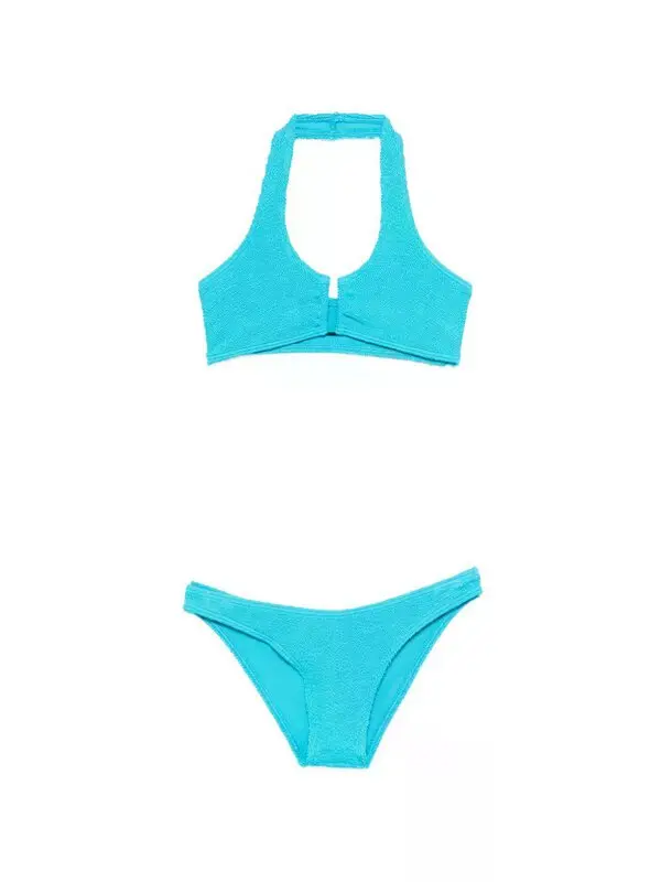 Bond Eye Two-piece Bikini Set - Blue