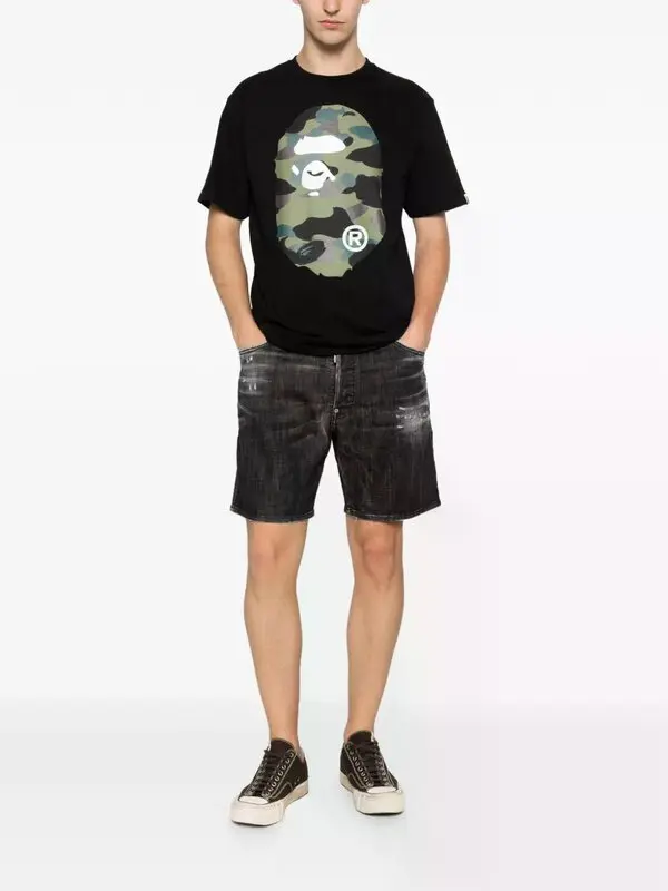 Dsquared2 Distressed Denim Shorts - Black