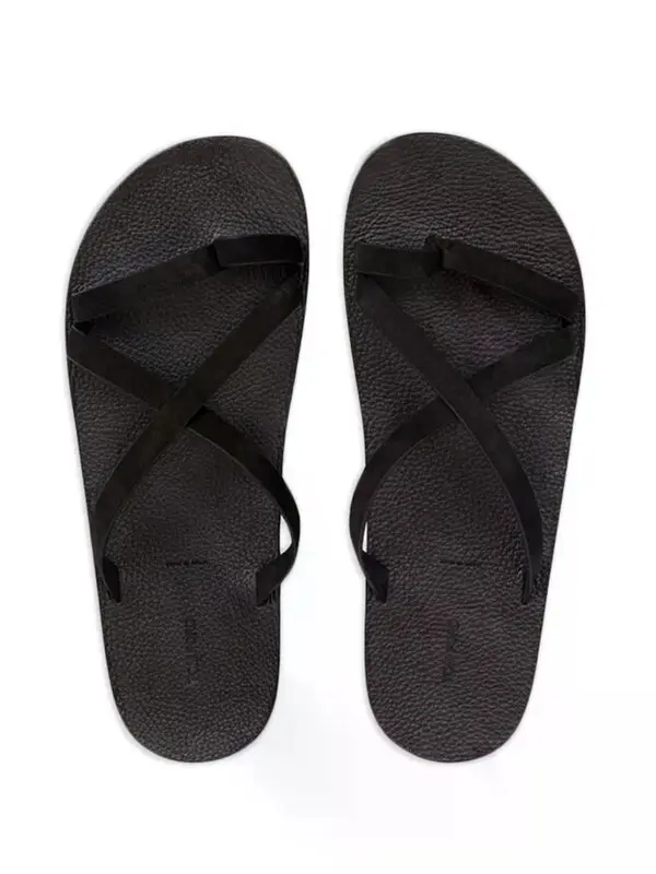 TOM FORD Criss-cross Flat Sandals - Black