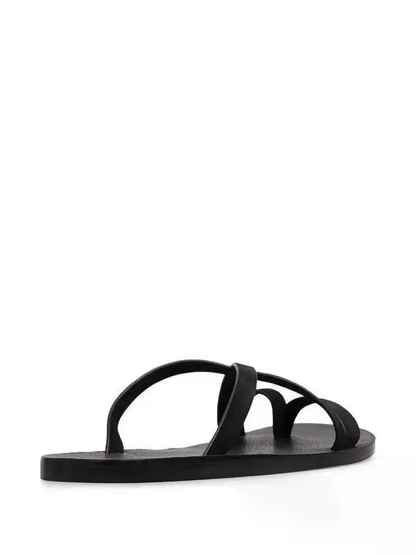 TOM FORD Criss-cross Flat Sandals - Black