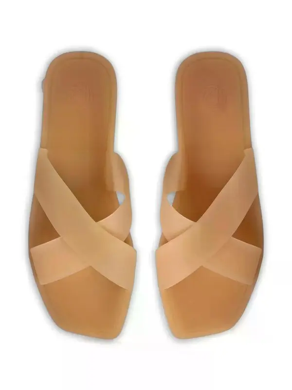 12 STOREEZ Cross-strap Slip-on Sandals