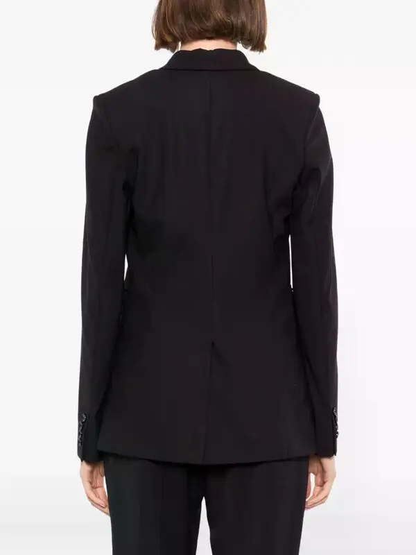 BLAKLACE Lapel Collar Blazer - Black
