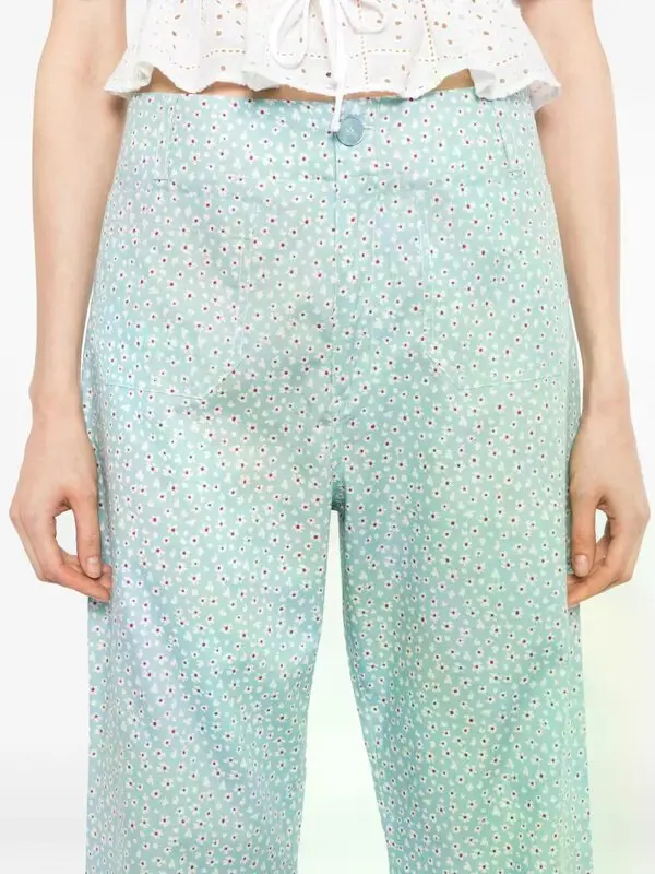 BLAKLACE Floral Print Trousers