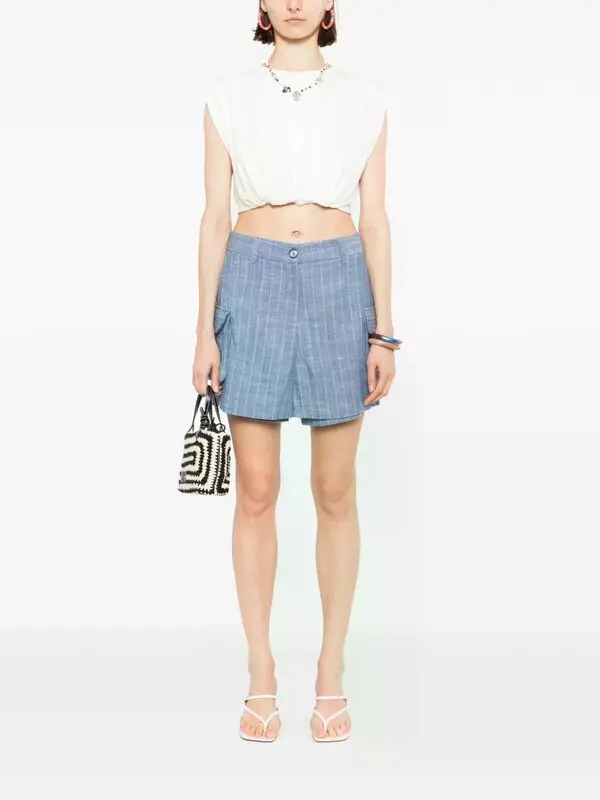 BLAKLACE Pinstriped Cargo Shorts