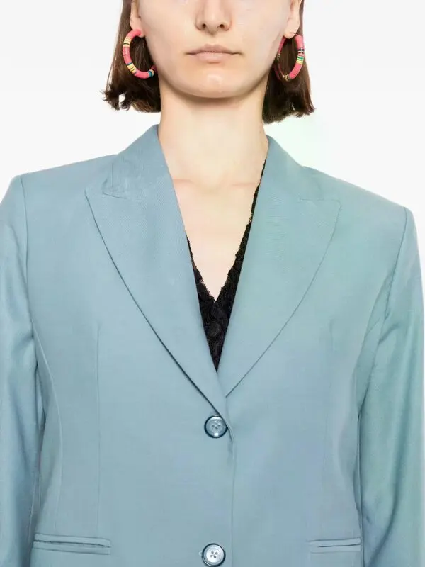 BLAKLACE Button-up Blazer - Blue