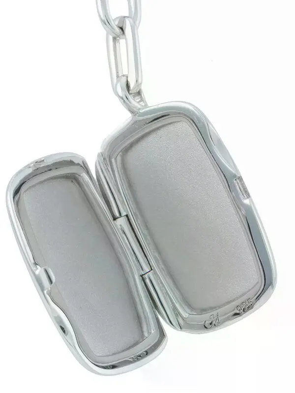 Monica Rich Kosann Slim Dee Rectangle Locket Necklace