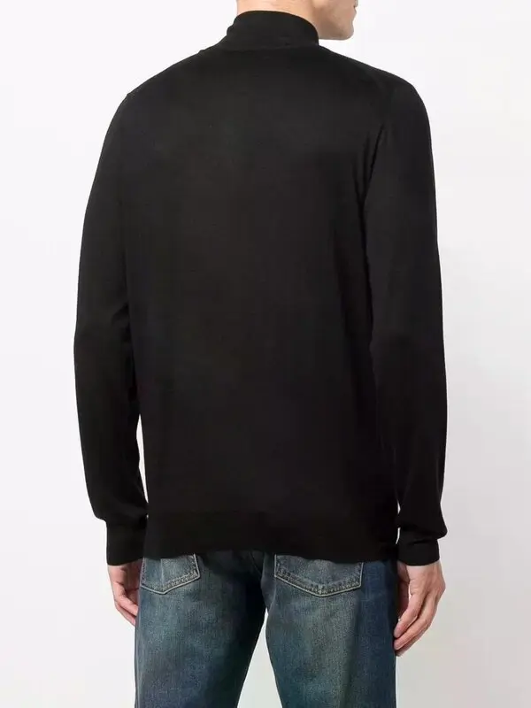 Fedeli Roll-neck Jumper - Black