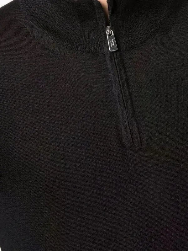 Fedeli Roll-neck Jumper - Black