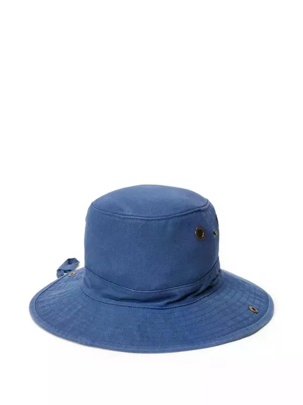 Polo Ralph Lauren Logo-embroidered Canvas Bucket Hat - Blue