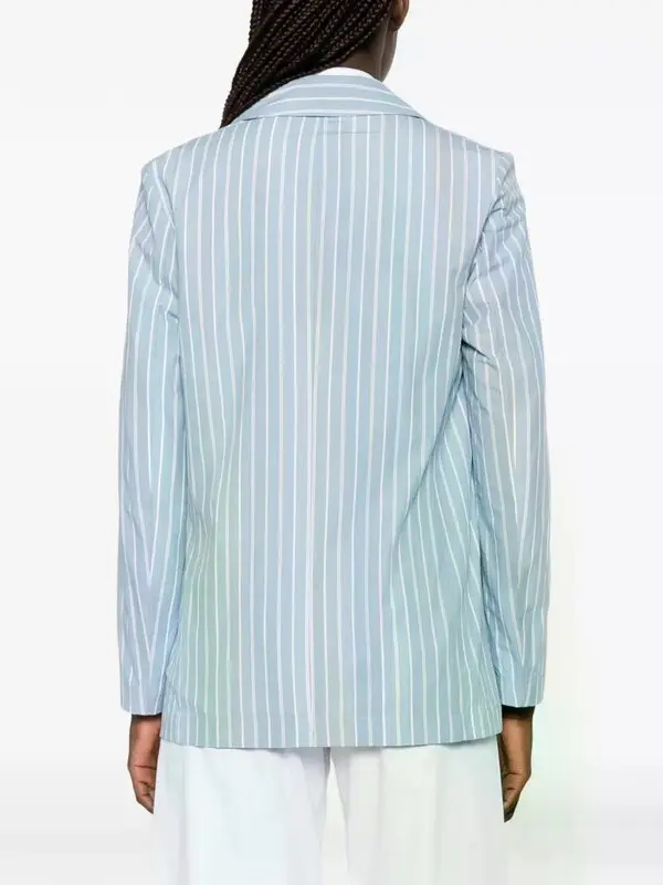 MY MYTHS Striped Double-breasted Blazer