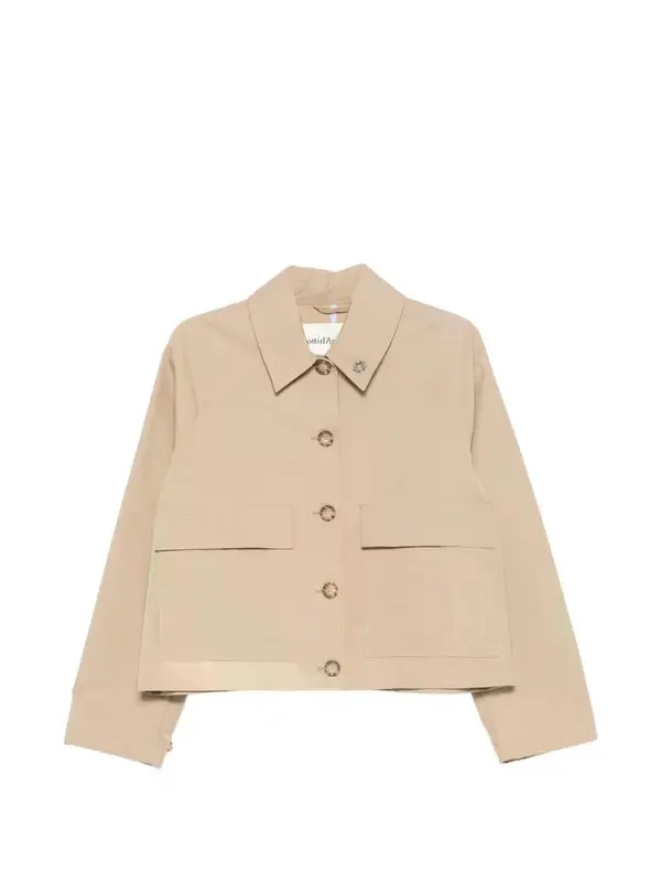 OTTOD'AME Buttoned Jacket With Patch Pockets
