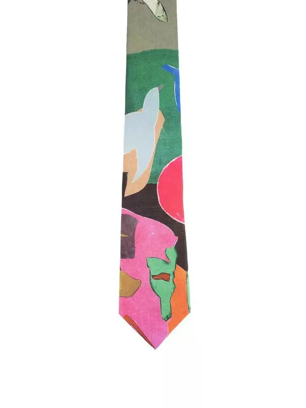 Paul Smith Abstract Print Neck Tie