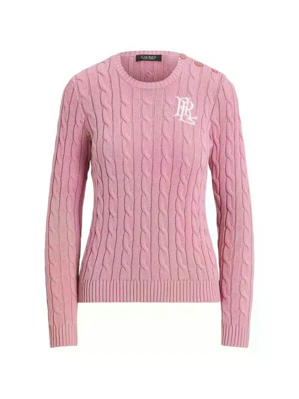 Ralph Lauren Cable-knit Buttoned Sweater
