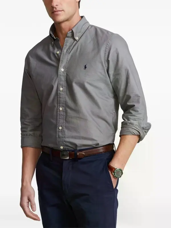 Polo Ralph Lauren Buttoned Logo Shirt - Grey