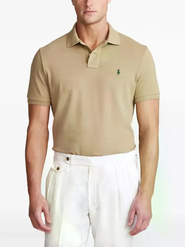 Polo Ralph Lauren Short Sleeve Polo Shirt - Neutrals