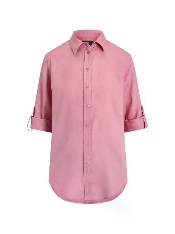 Ralph Lauren Buttoned Roll-up Sleeve Shirt - Pink