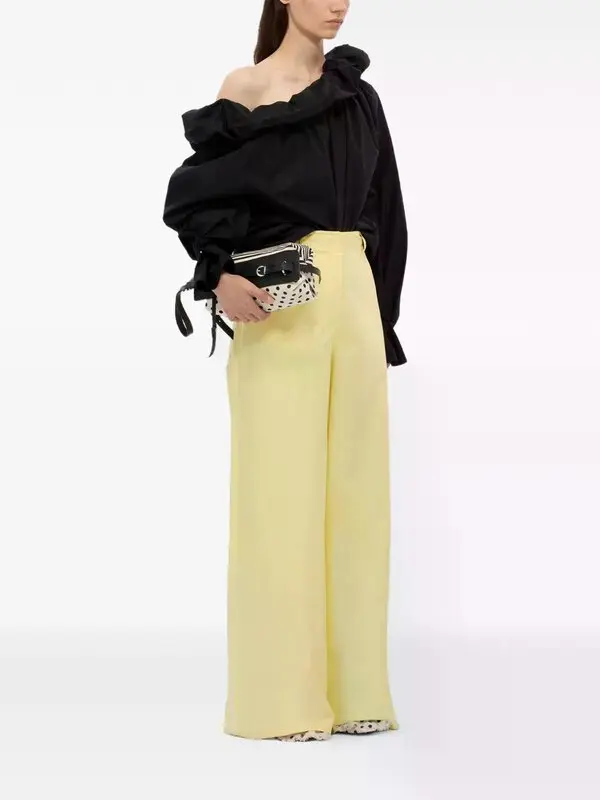 MSGM Ruffled-neck Blouse