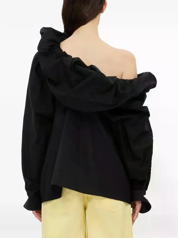 MSGM Ruffled-neck Blouse