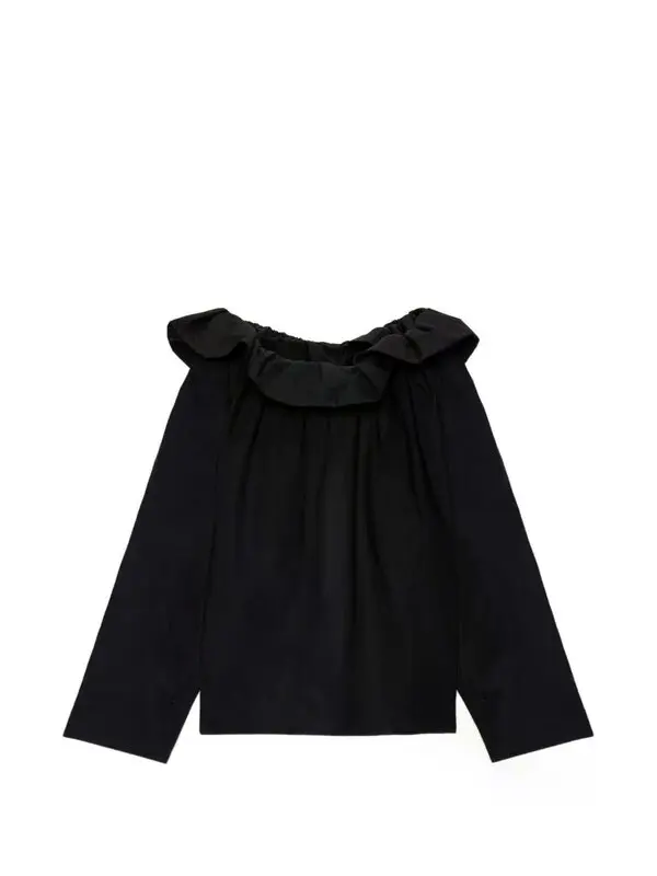 MSGM Ruffled-neck Blouse