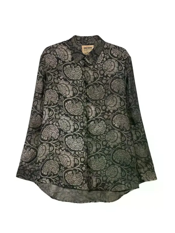 UMA WANG Tab Floral-print Shirt