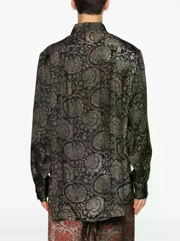 UMA WANG Tab Floral-print Shirt