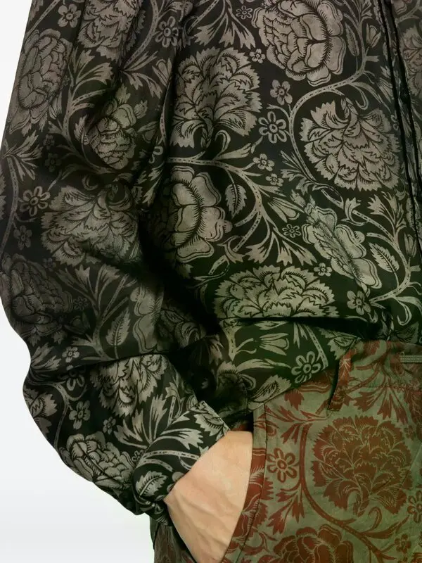 UMA WANG Tab Floral-print Shirt