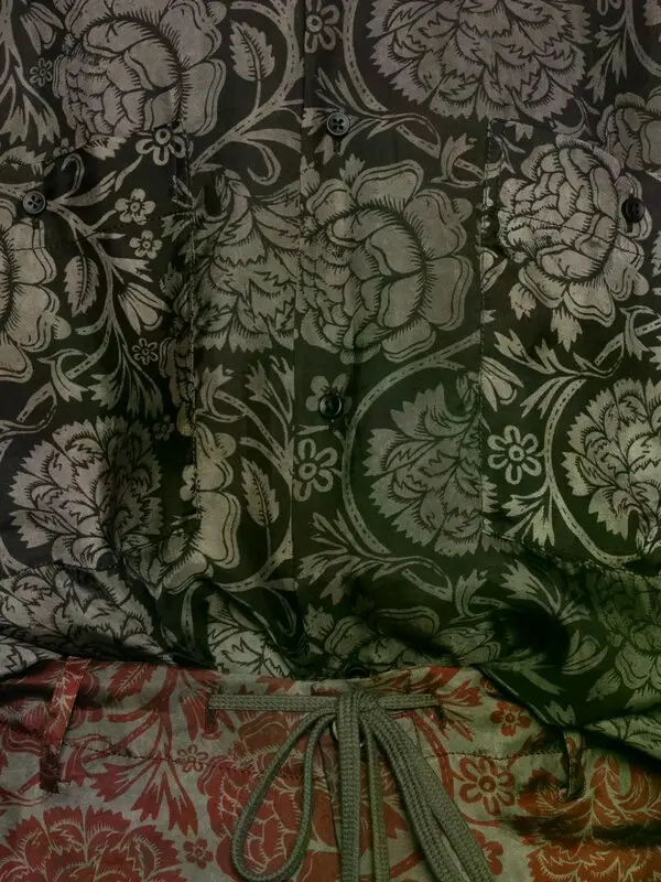UMA WANG Teorya Floral-print Shirt - Black