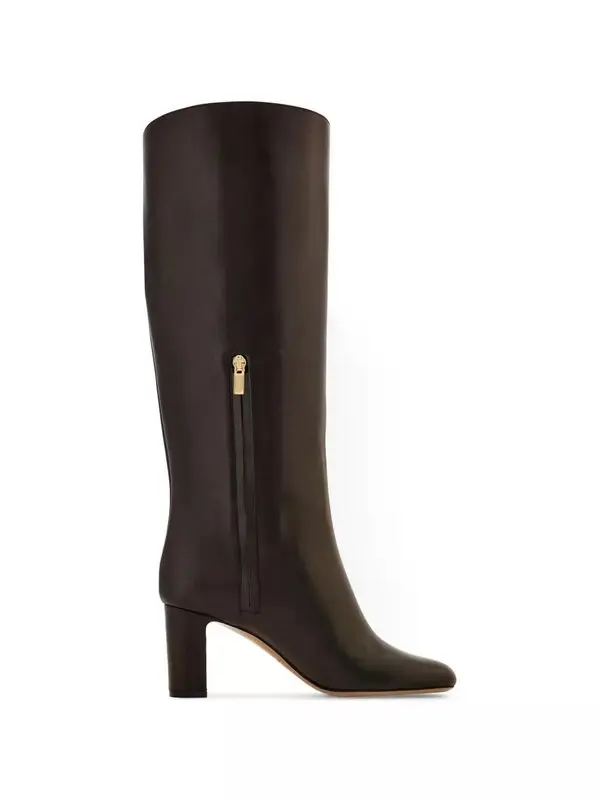 FERRAGAMO Hug Buckle Knee High Boots - Brown