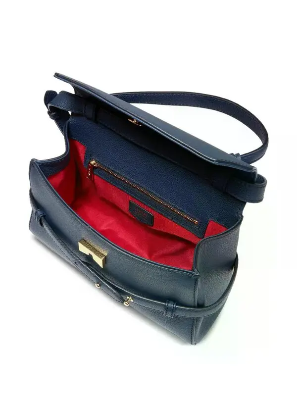 LANCEL Faubourg Top-handle Leather Bag - Blue