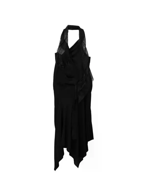 Junya Watanabe Asymmetric Lace-panel Dress