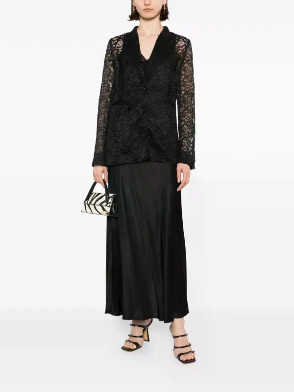 BLAKLACE Lace Button Blazer