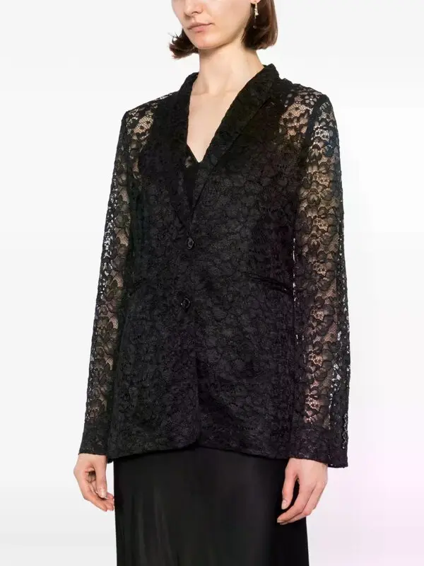 BLAKLACE Lace Button Blazer