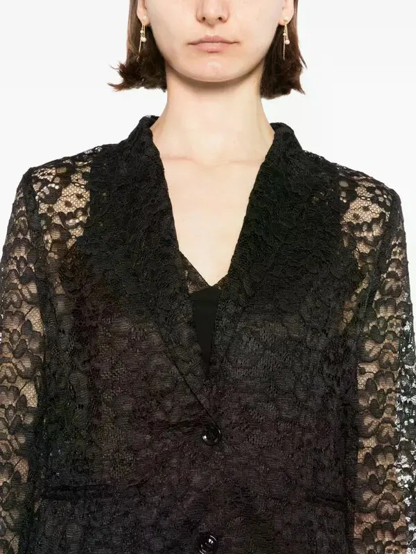 BLAKLACE Lace Button Blazer
