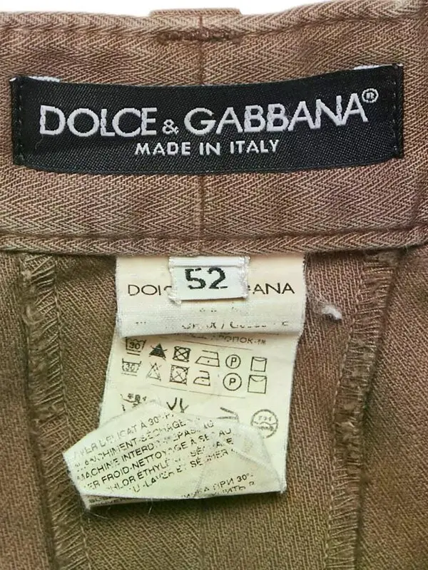 Dolce & Gabbana Cotton Trousers - Brown