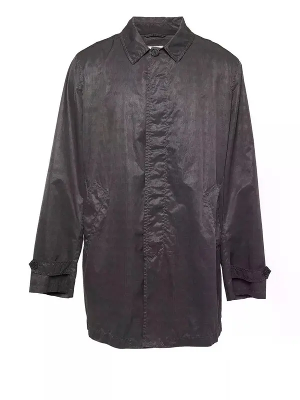 ARMANI Check-pattern Overcoat