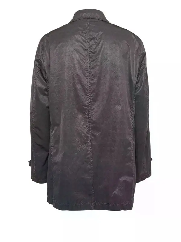 ARMANI Check-pattern Overcoat