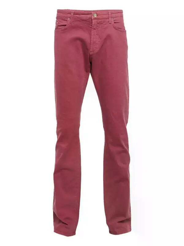 Etro Logo Patch Trousers - Red