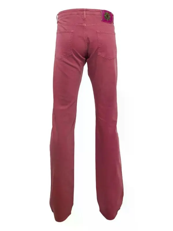 Etro Logo Patch Trousers - Red