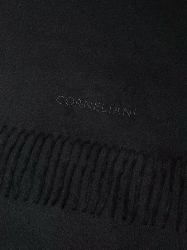 Corneliani Fringed Scarf - Grey