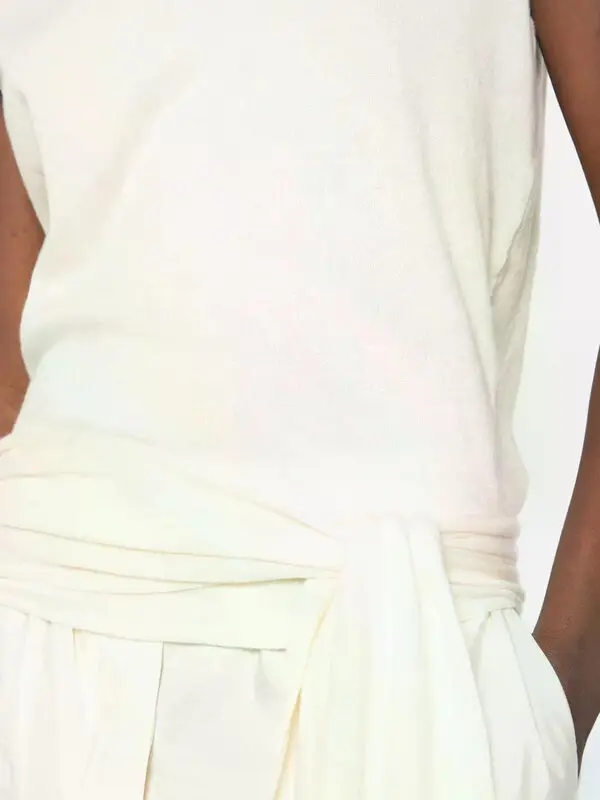RÓHE Wrap-around Cut-out Top - Neutrals