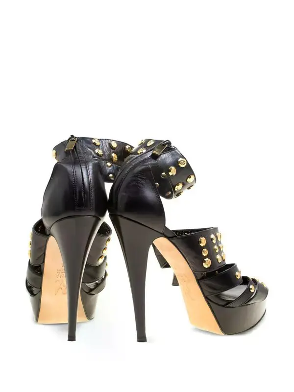 GINA 130mm Studded Platform Sandals