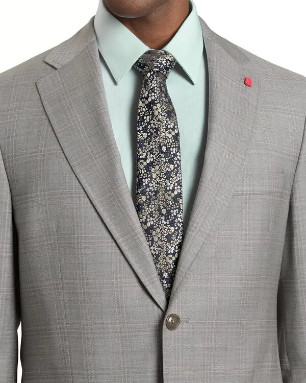 Ted Baker London Modern Fit Plaid Suit Jacket - Grey