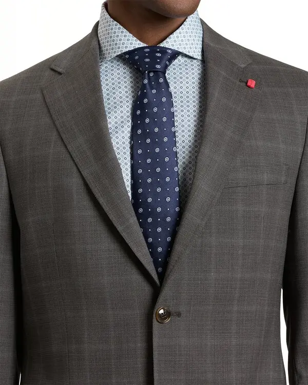Ted Baker London Wright Plaid Modern Fit Blazer - Grey