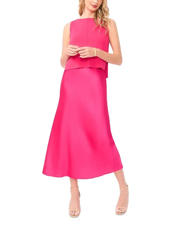 Ted Baker London Midori 2-in-1 Midi Dress - Raspberry