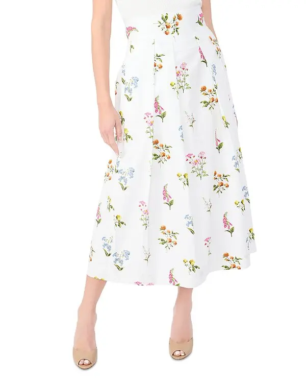 Ted Baker London Wide Waistband Pleated Skirt - Vanilla Ice
