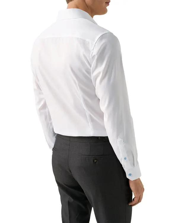 Eton Contemporary Fit Light Blue Details Signature Twill Shirt
