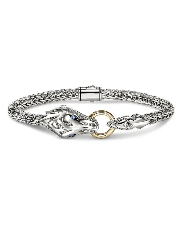 John Hardy 14k Yellow Gold & Sterling Silver Dragon Chain Bracelet - Gold/silver