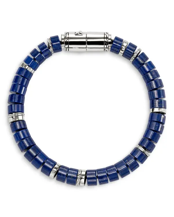 John Hardy Sterling Silver And Bead Bracelet
